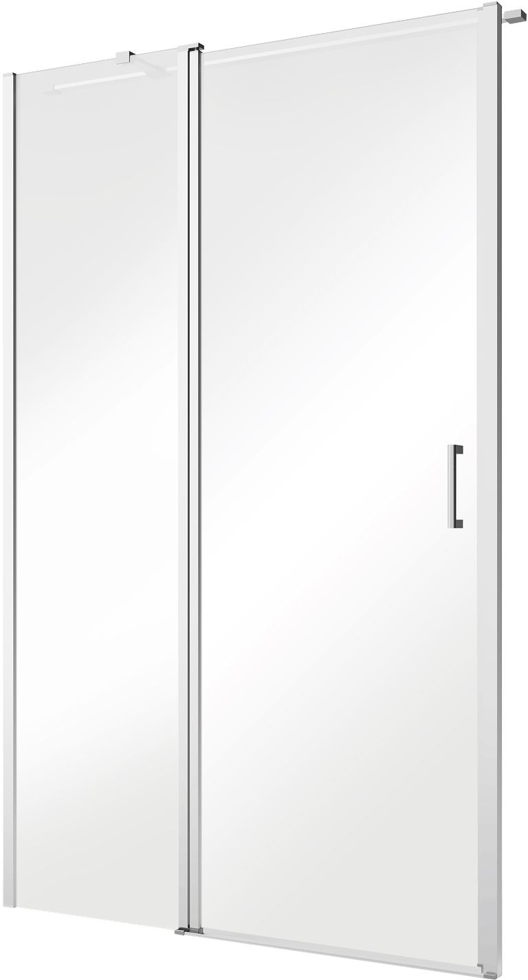 Besco Exo C Sprchové Dveře 120 Cm Sklopné Chrom Lesk Průhledné Sklo Ec