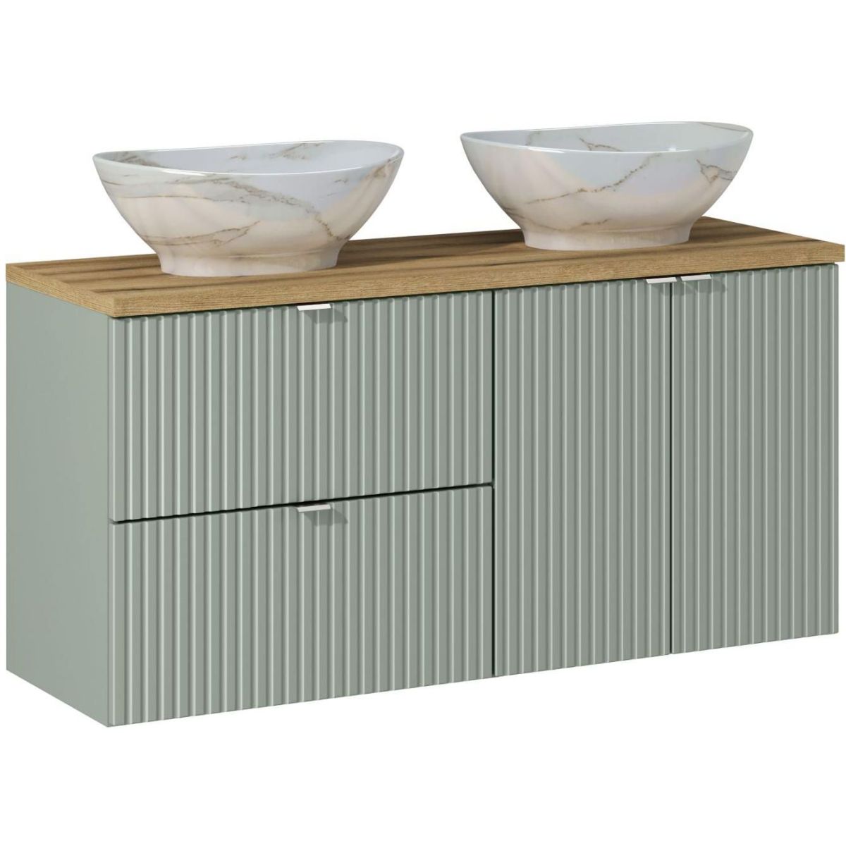 Sada skříňka Comad Line Reed Green LINE REED GREEN D 82-60-2S, skříňka ...