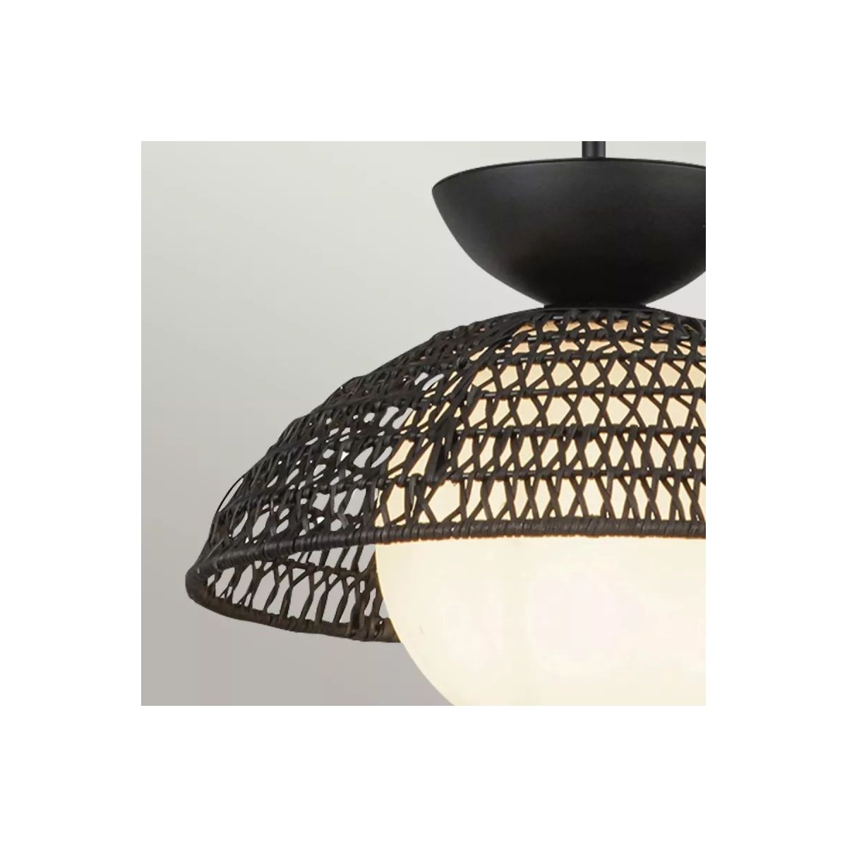Elstead Lighting Perth závěsné svítidlo 1x60 W černá ALM-PERTH-P-BK ...